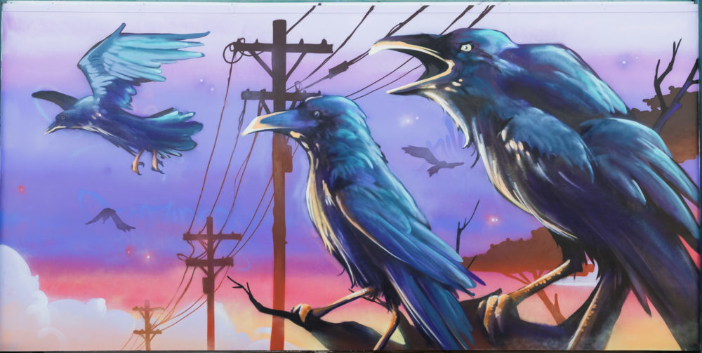Raven Mural by Tukeone - MOA